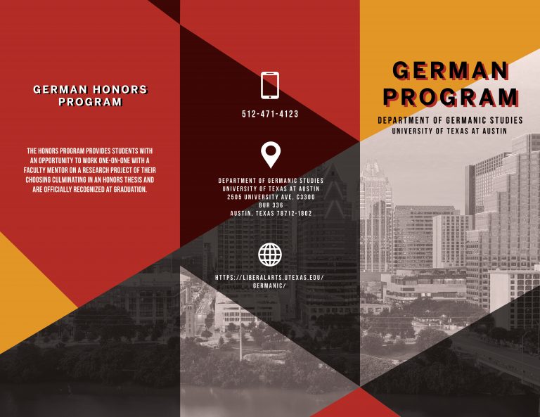 German Language Flyer and Vlabs Interactive Design