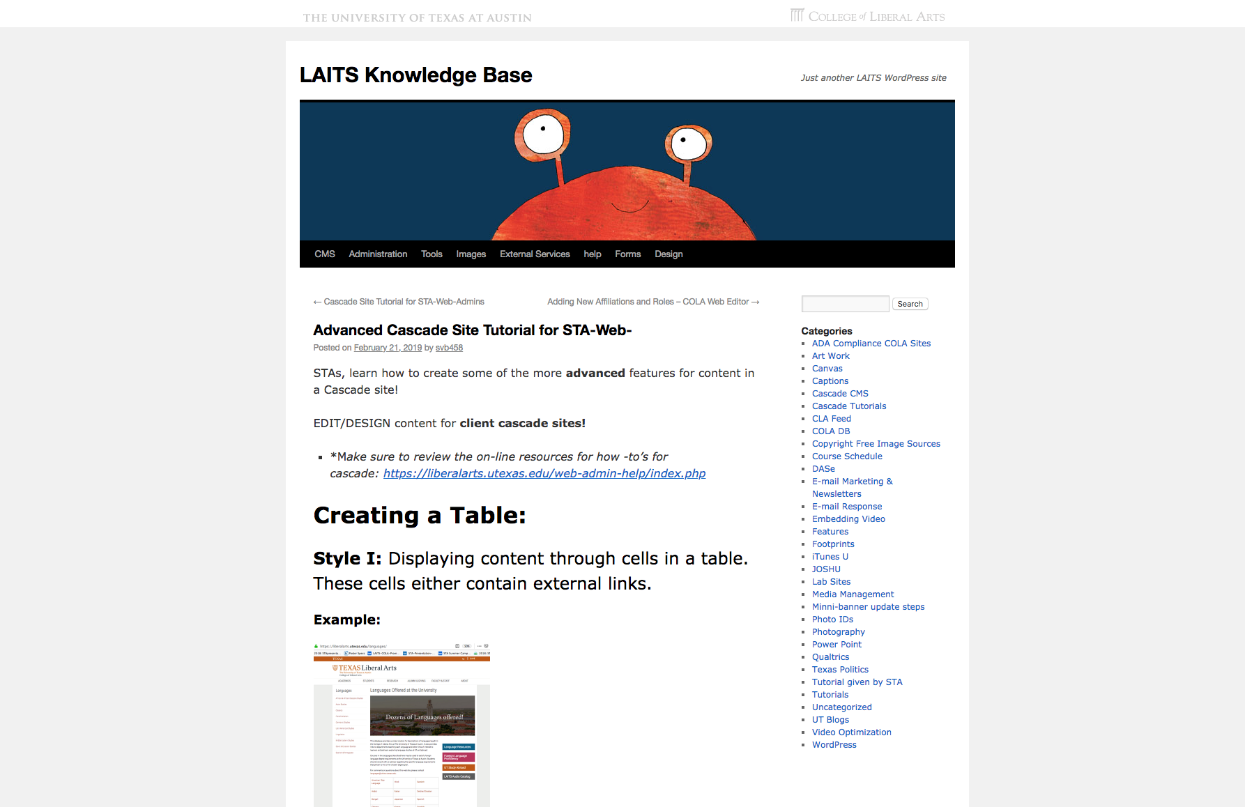 Advanced Cascade Tutorial